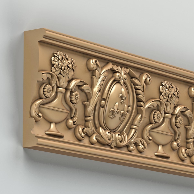 3d decorative molding model