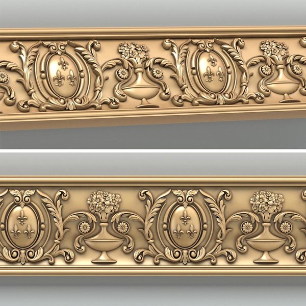 3d decorative molding model
