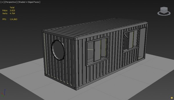 3d office container home