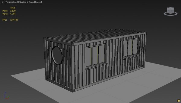 3d office container home