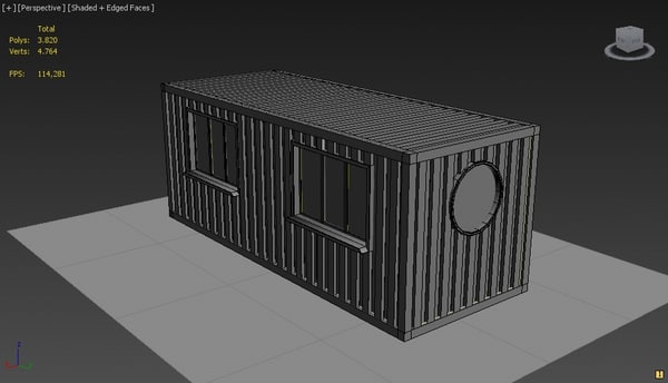 3d office container home