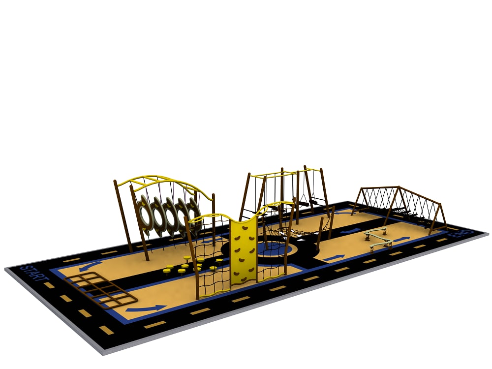 obstacle play 3d model