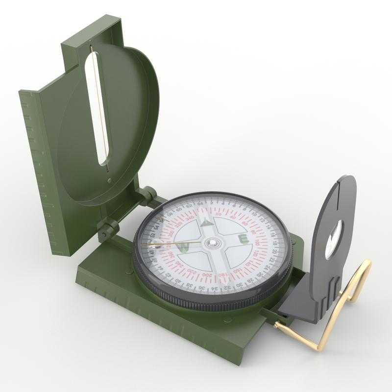 military compass obj