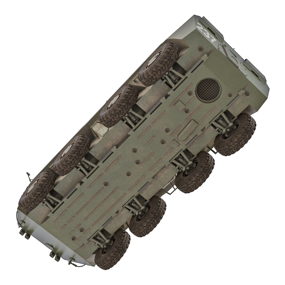 3d amphibious armoured personnel carrier model