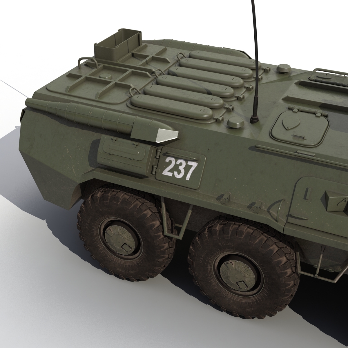 3d amphibious armoured personnel carrier model