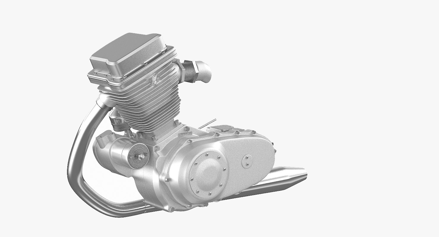 motorcycle engine 3d model