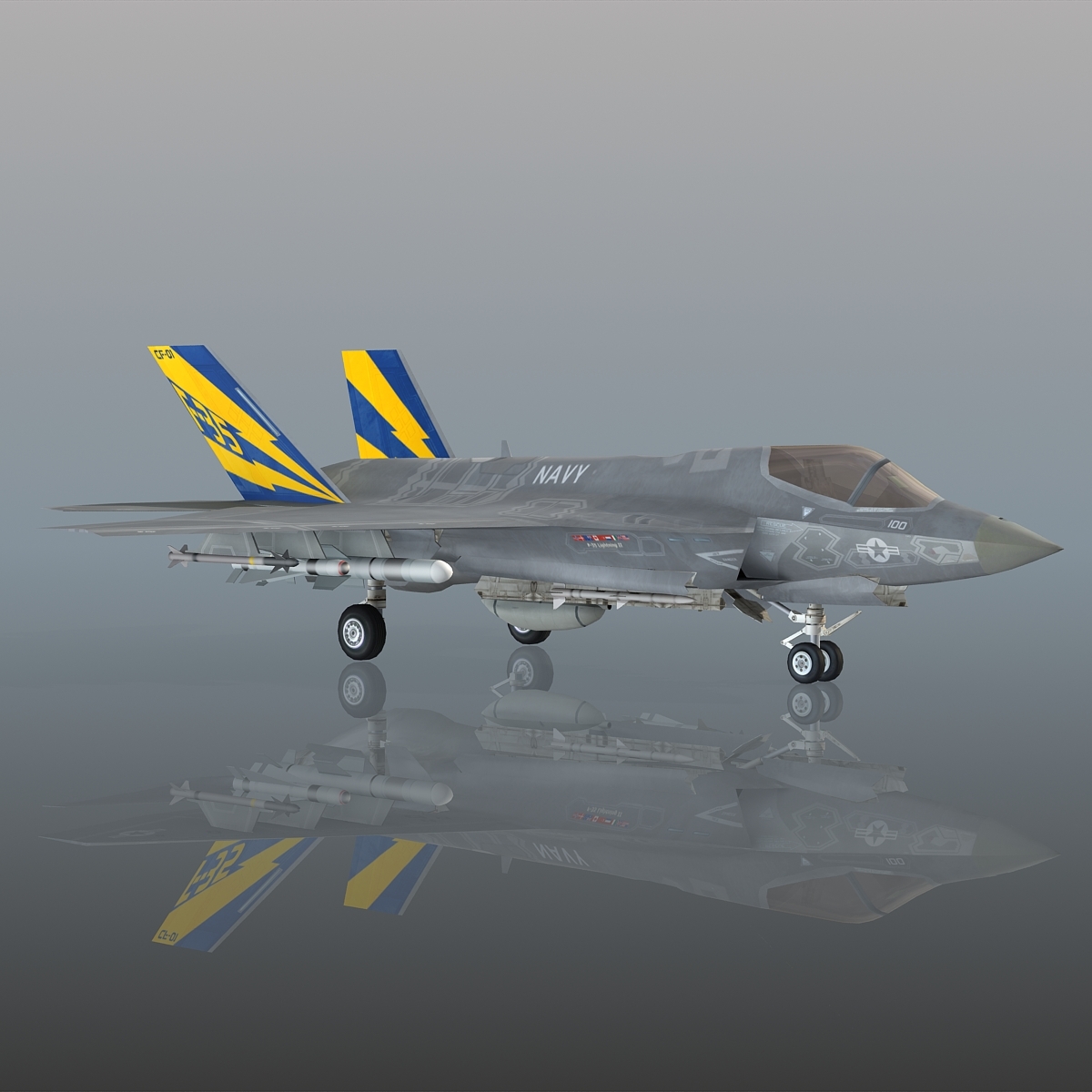 c lightning ii 3d max