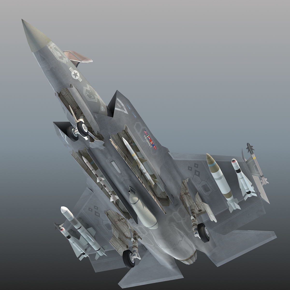 c lightning ii 3d max