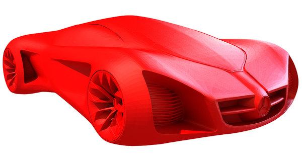 printable concept car printing 3d model