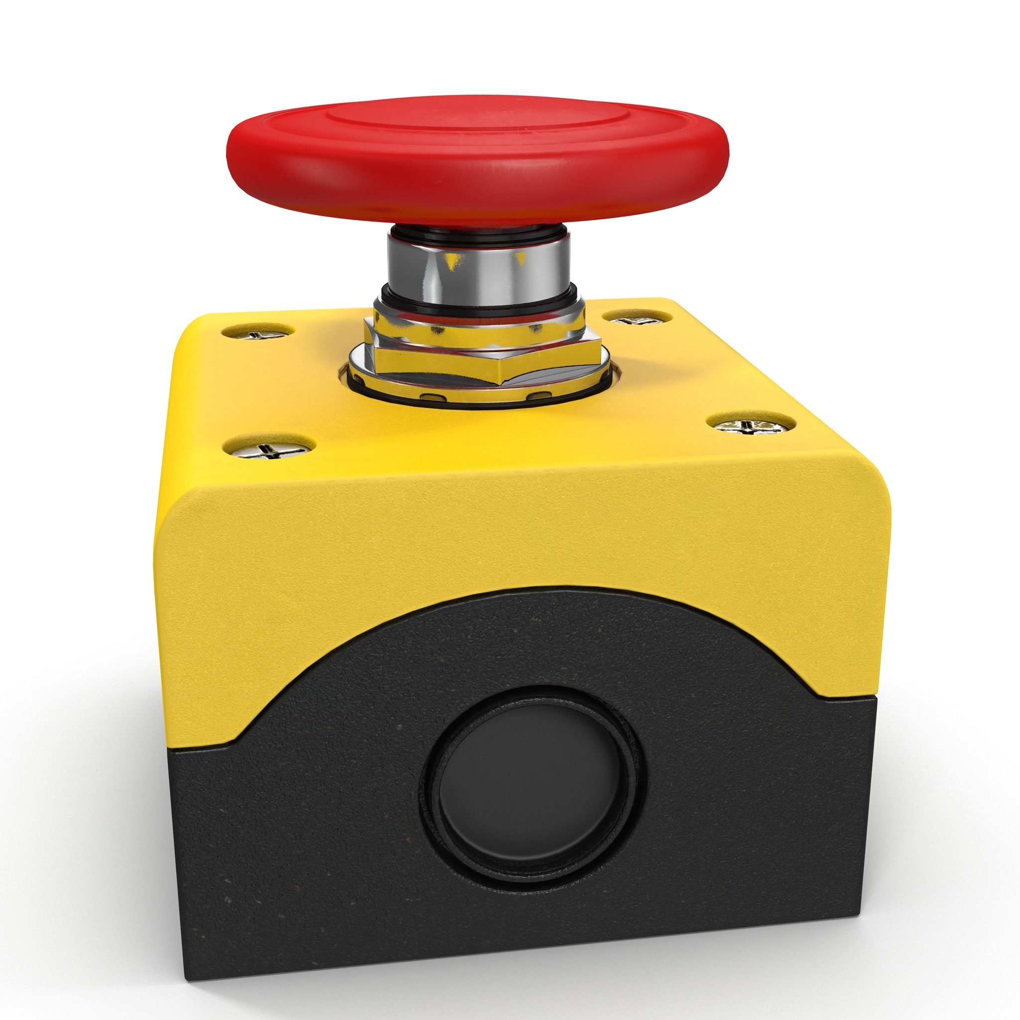 3d emergency button model