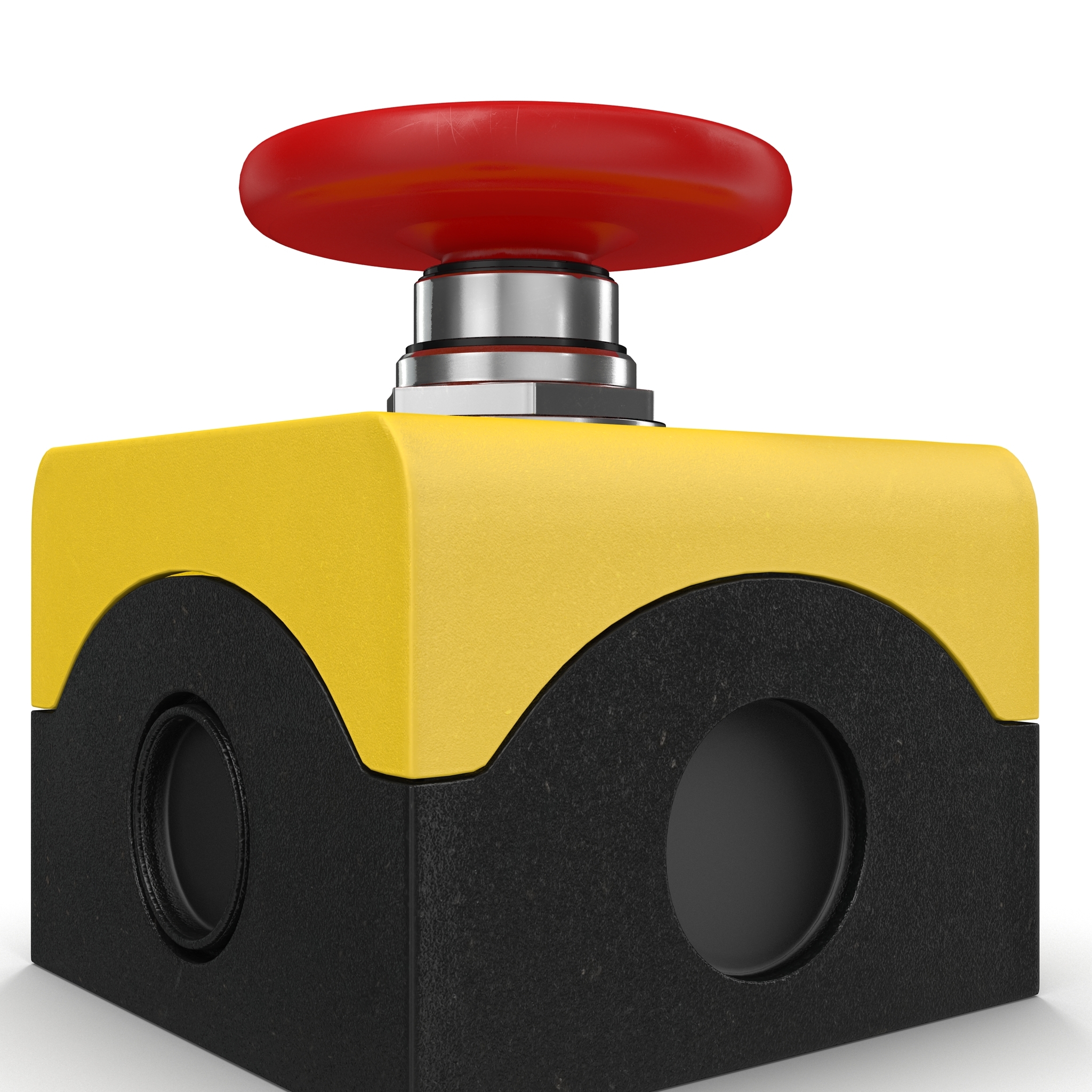 3d emergency button model