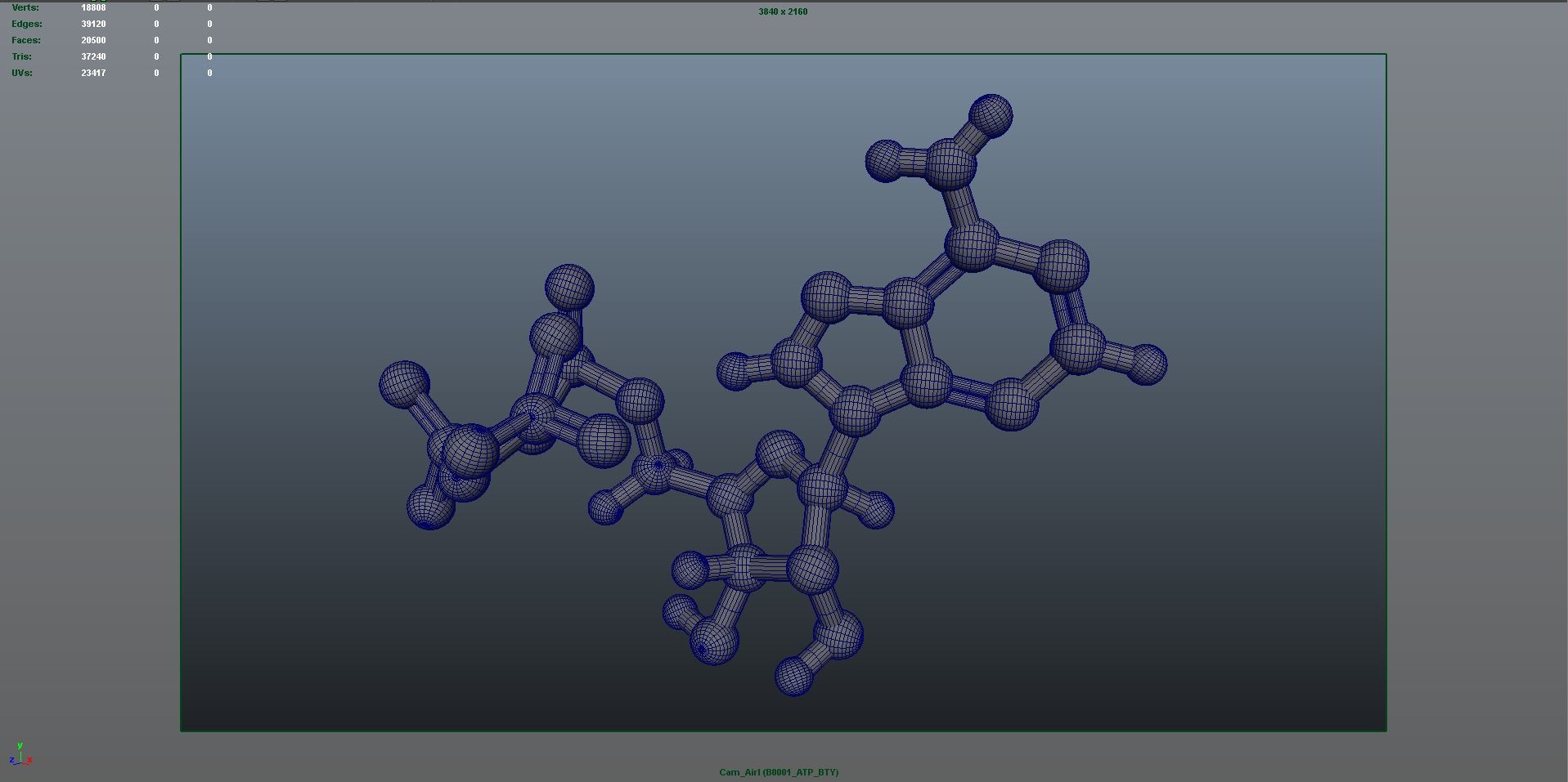 3d atp structure model