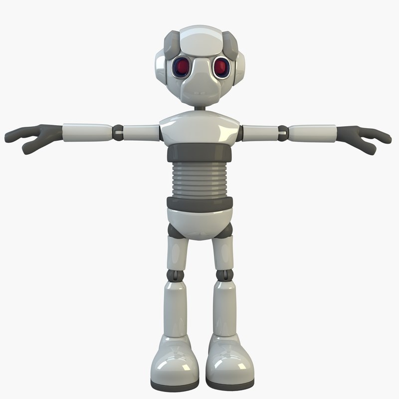 robot modelled 3d max