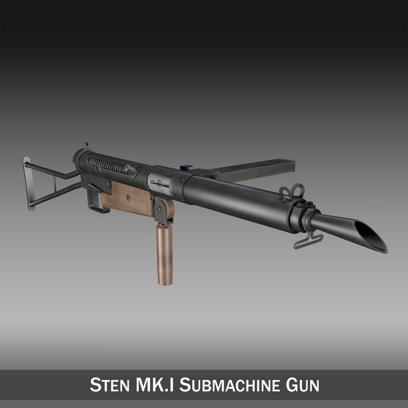 Sten MK.I Maschinenpistole 3D-Modell - TurboSquid 646870