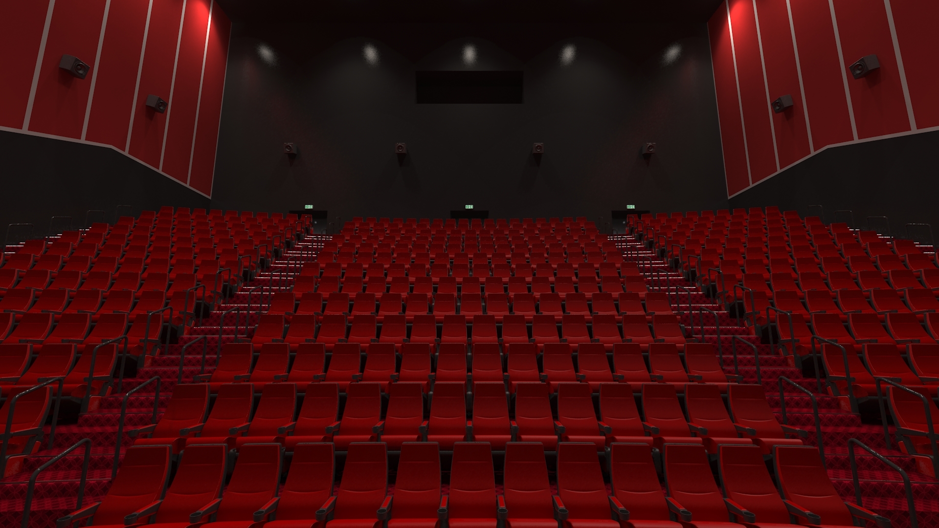 3d model of hall theater imax vr