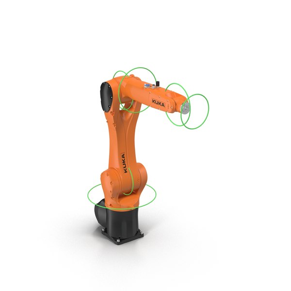 kuka robots rigged 7 3d model