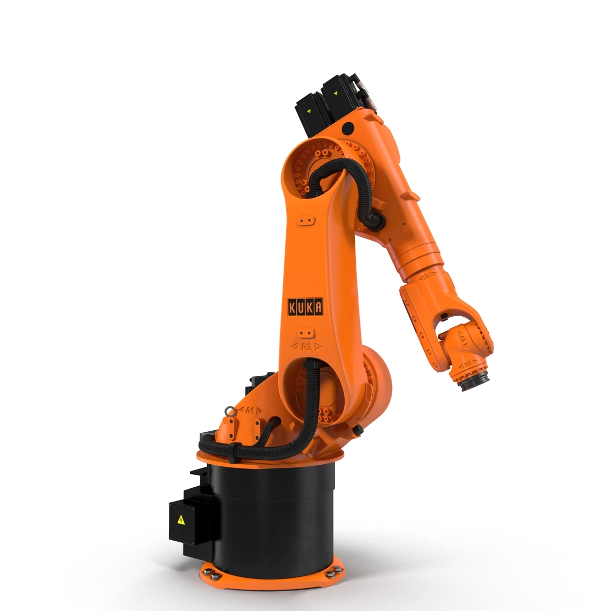 kuka robots rigged 7 3d model