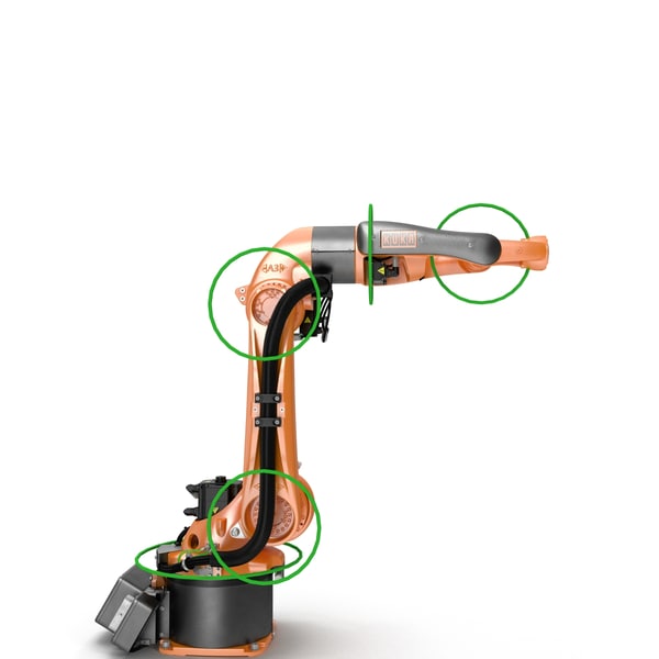 kuka robots rigged 7 3d model