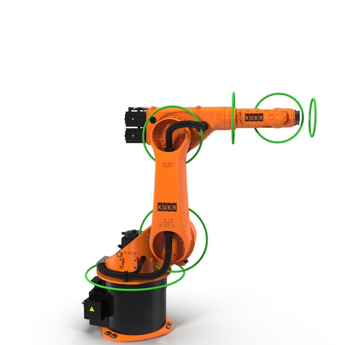kuka robots rigged 7 3d model