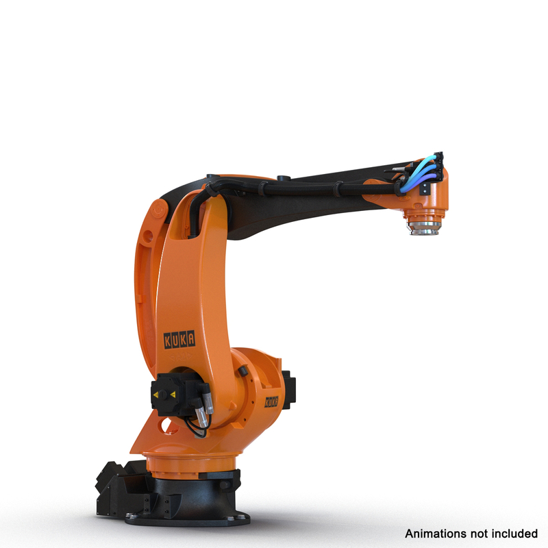 kuka robots rigged 7 3d model