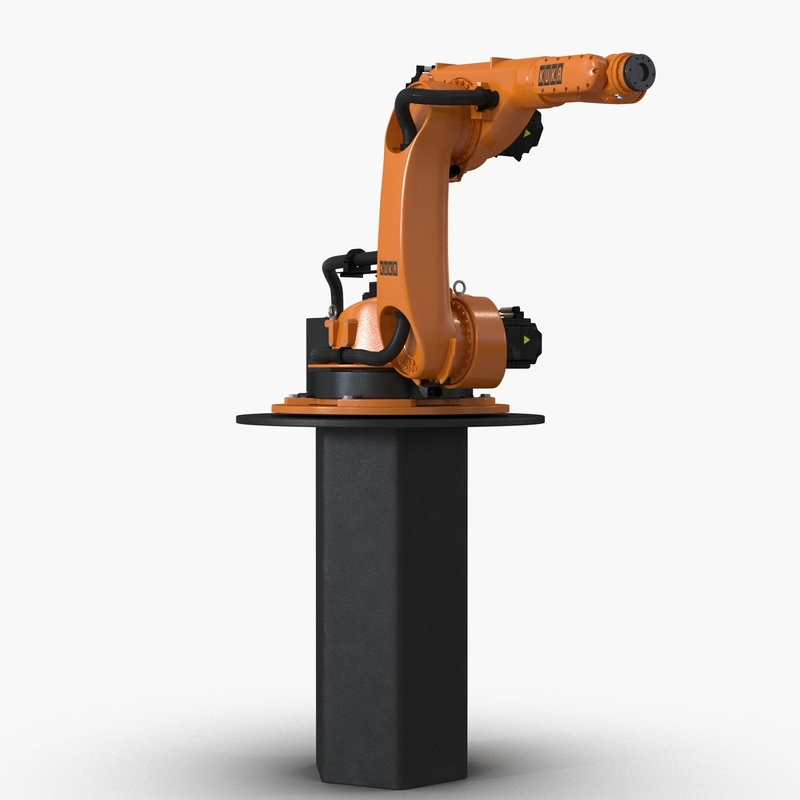 kuka robots rigged 7 3d model