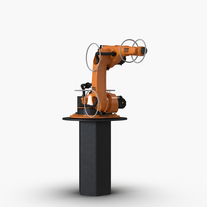 kuka robots rigged 7 3d model
