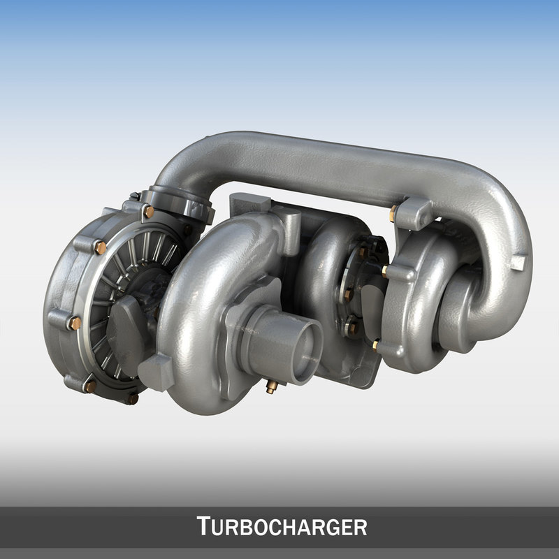 3d model turbo turbocharger