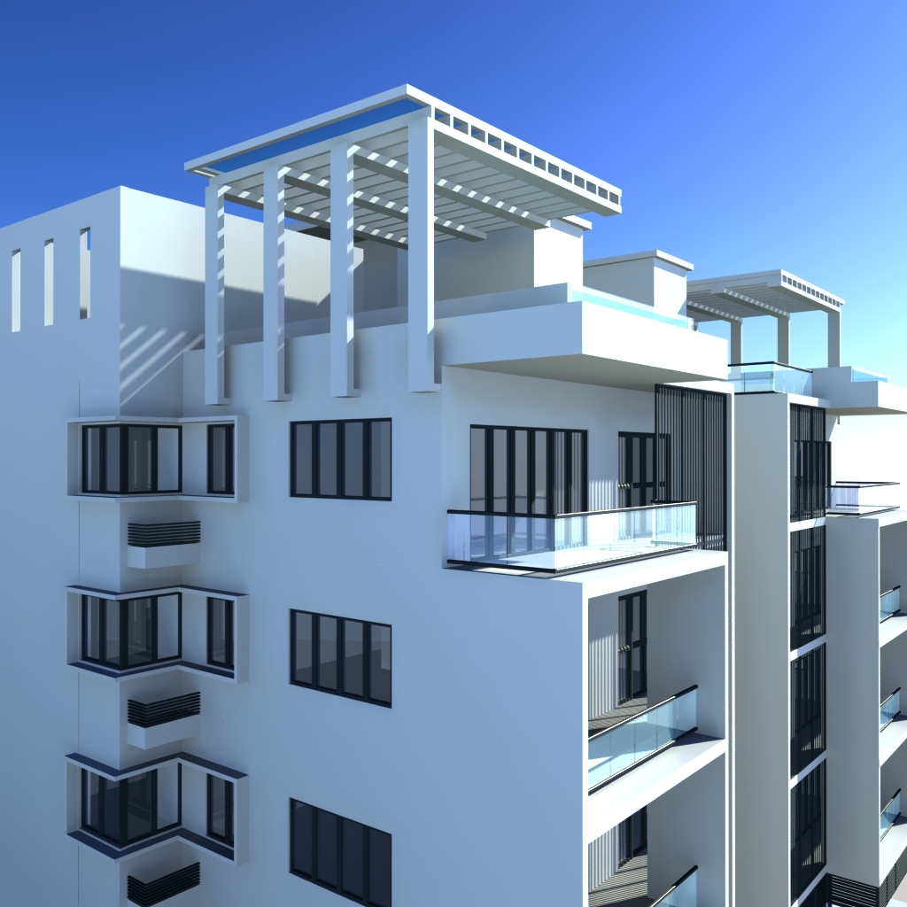 building apartment house 3d model