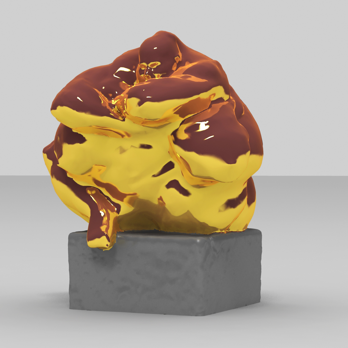 3d grotesque statues model