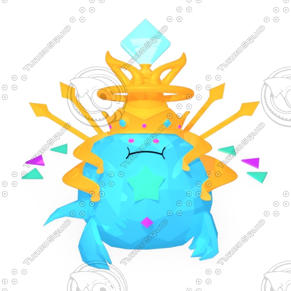 water crystal god brave 3d model