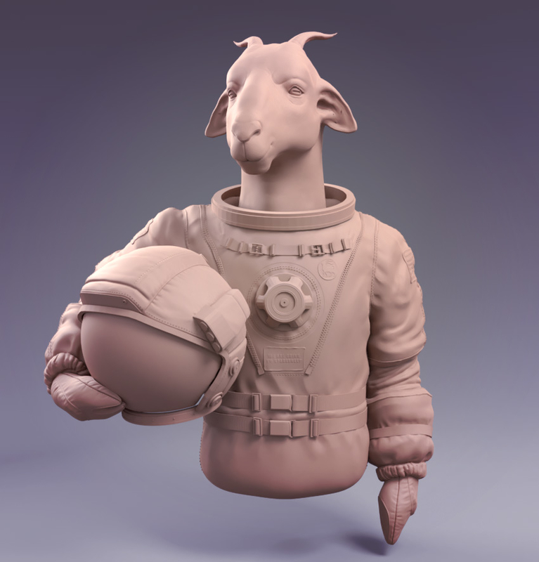 3d goat model