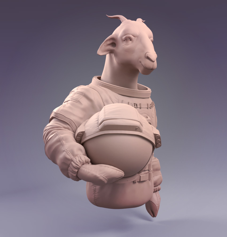 3d goat model