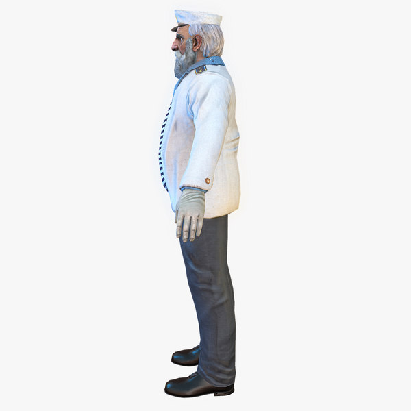 3d pbr captain model