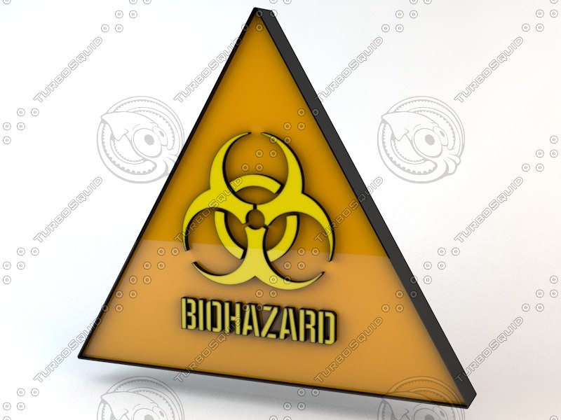 dxf biohazard sign hazard