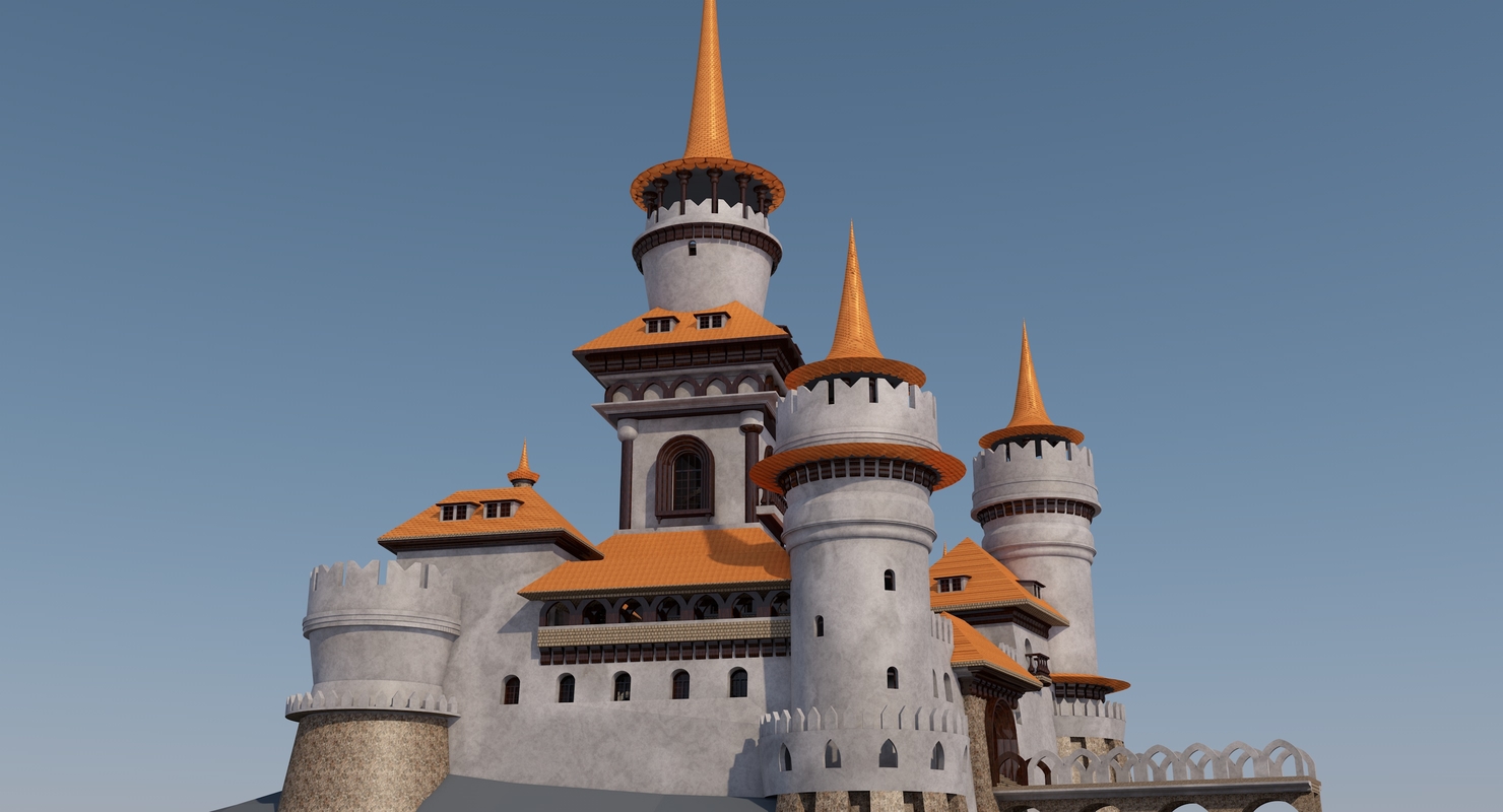 fantastic castle dreams 3d max