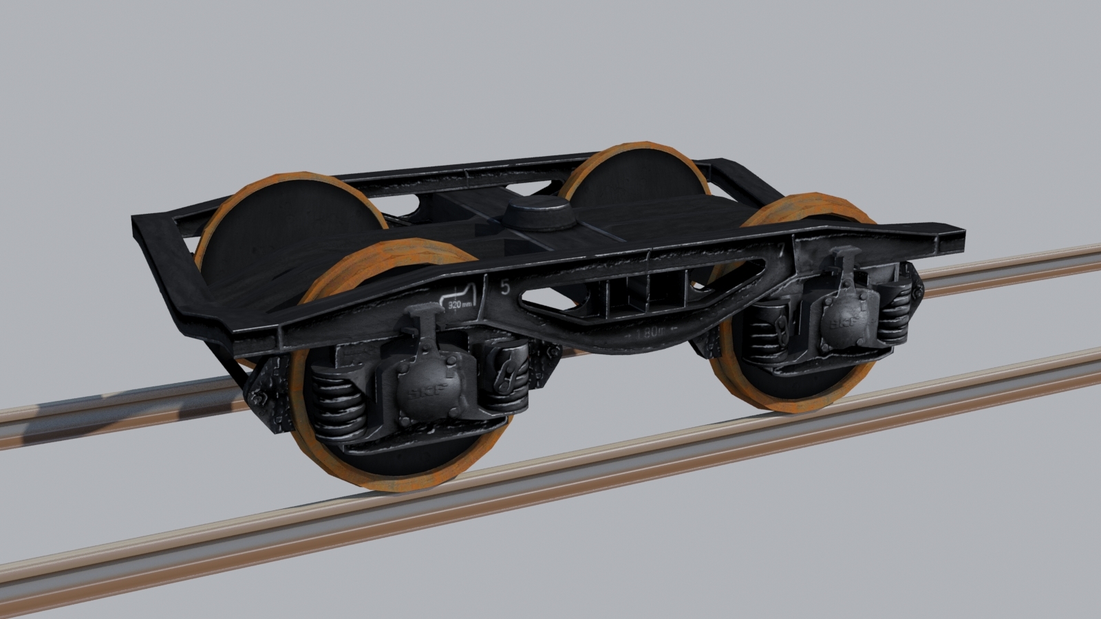 3d bogie y25 bogey cargo model