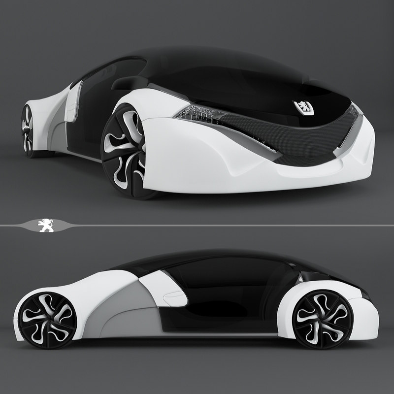 3d concept car model