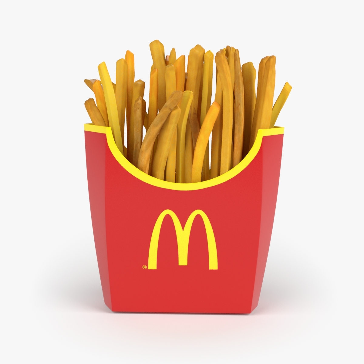 french fries 3d c4d