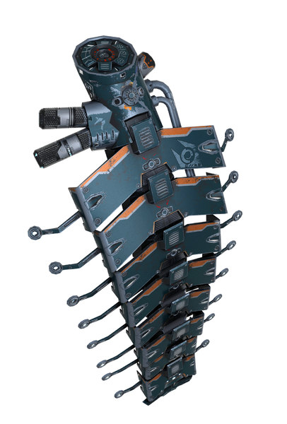 alien augmentation implant 3d max