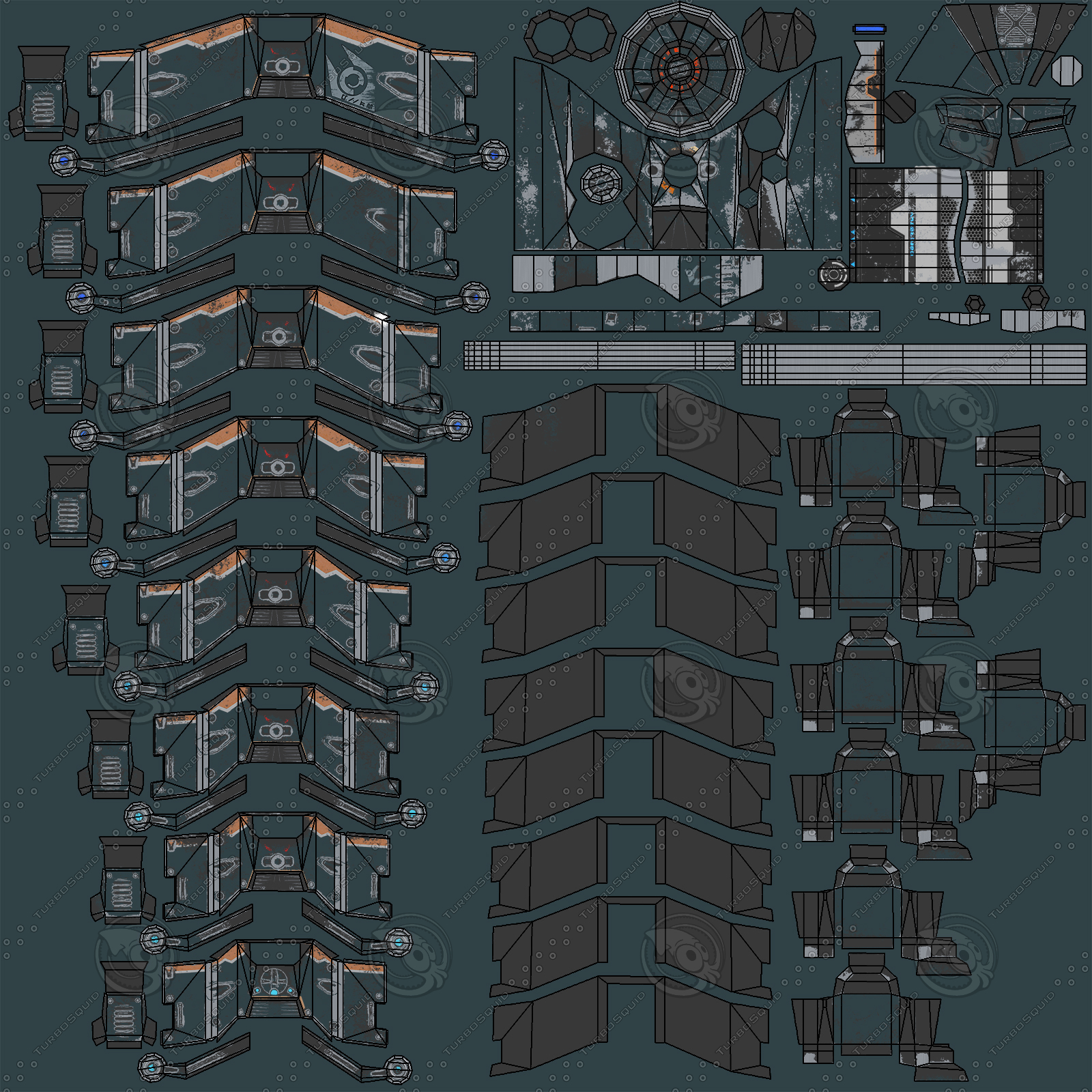 alien augmentation implant 3d max