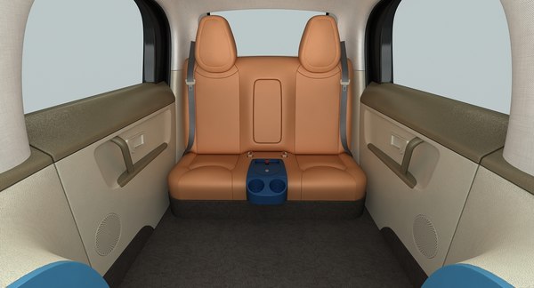 3d 2016 google self-driving car interior