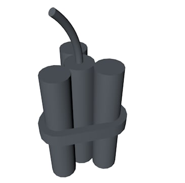 乐高炸药（爆炸物）3D模型 - TurboSquid 1043954