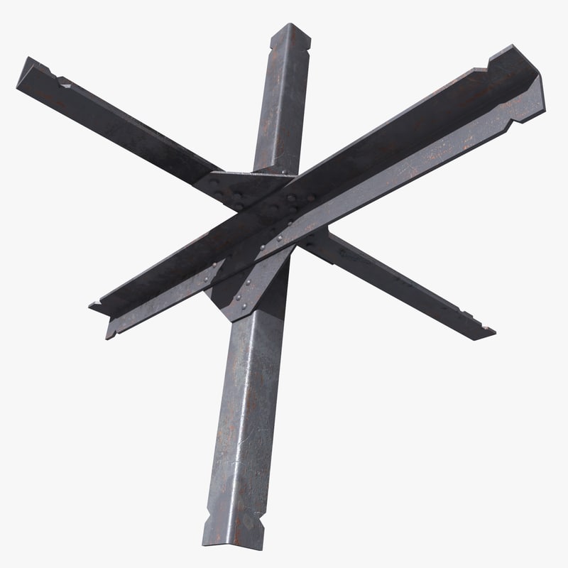 czech tank trap 3d 3ds