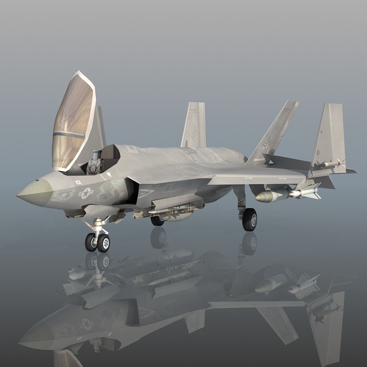 f-35 cv lightning ii 3d max