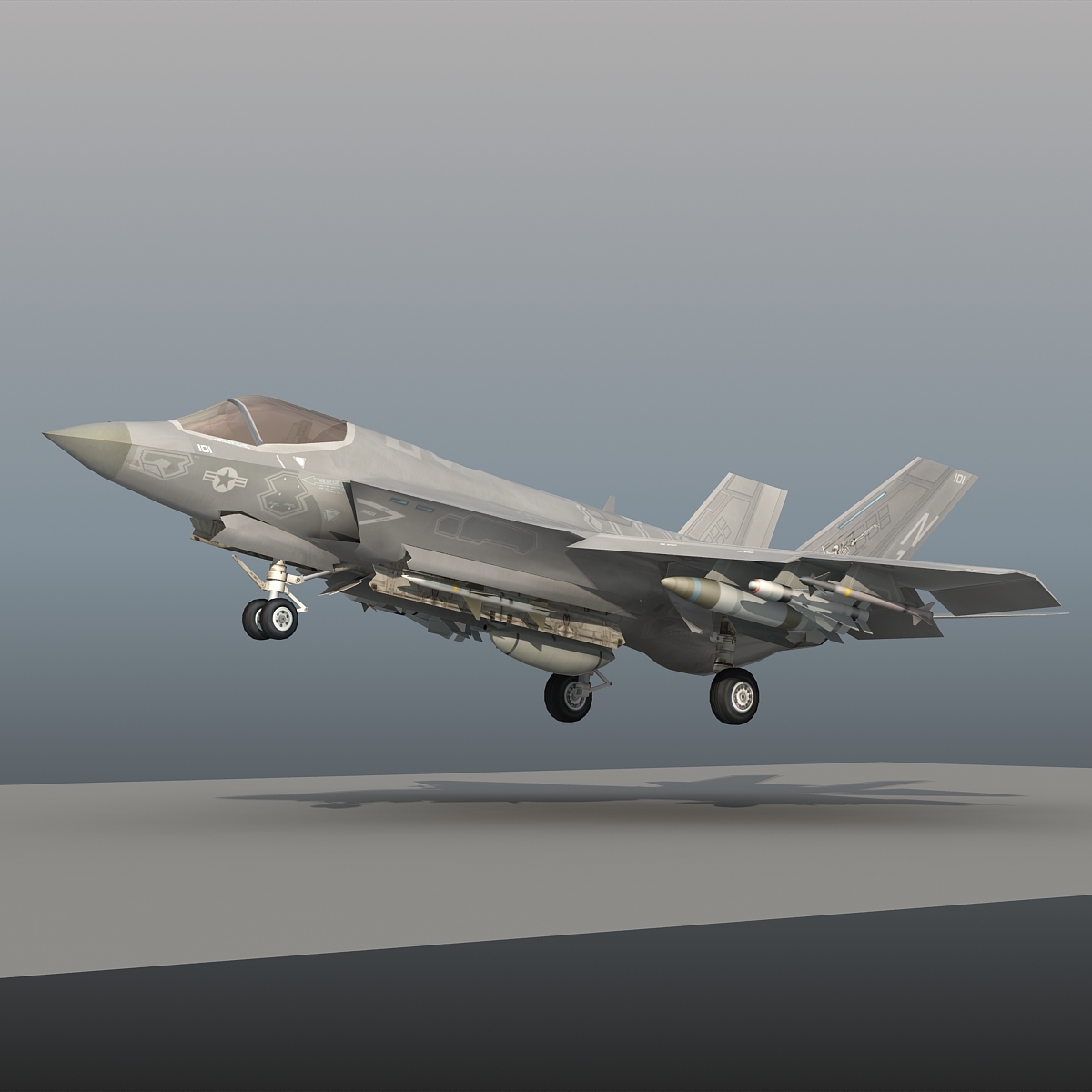 f-35 cv lightning ii 3d model