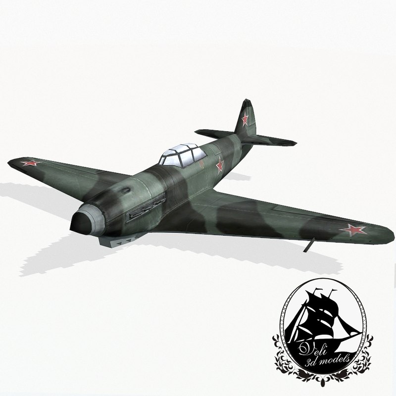 3d model yakovlev yak-9 fighter aircraft