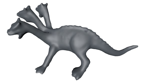 3d dragon hydra base mesh model