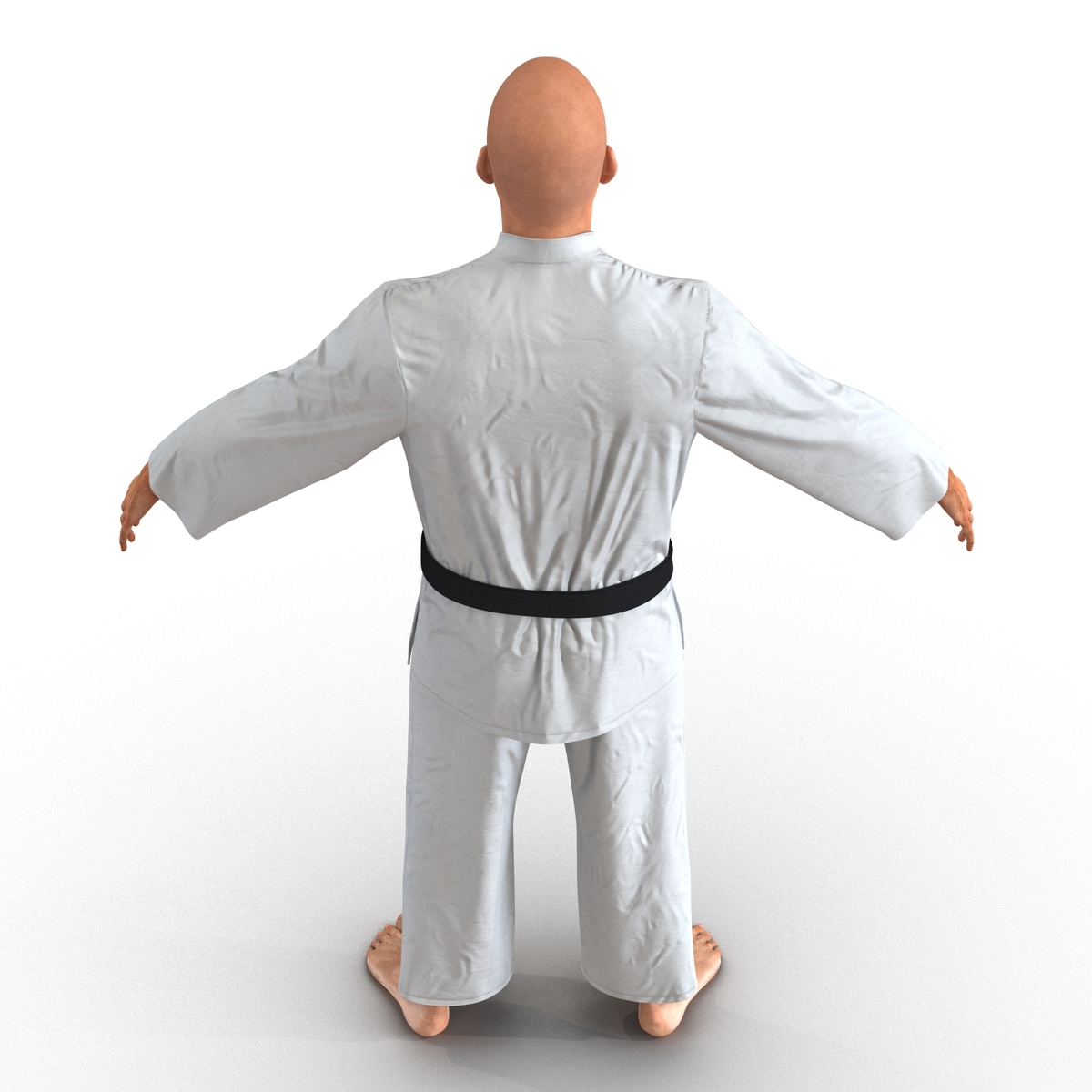 karate fighter 3d model