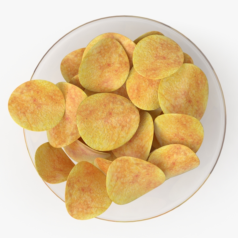 3d chips real realistic model