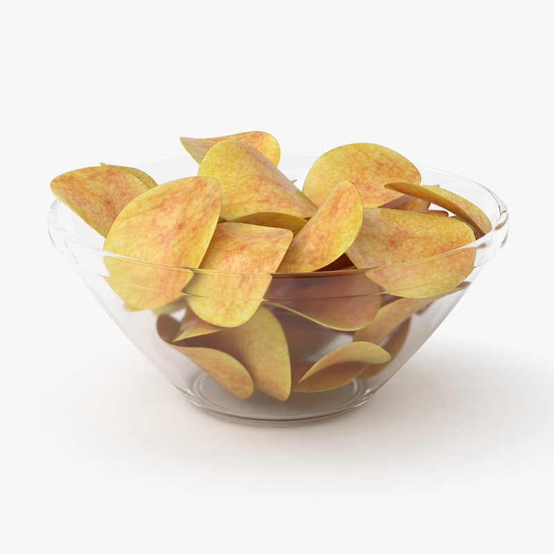 3d chips real realistic model